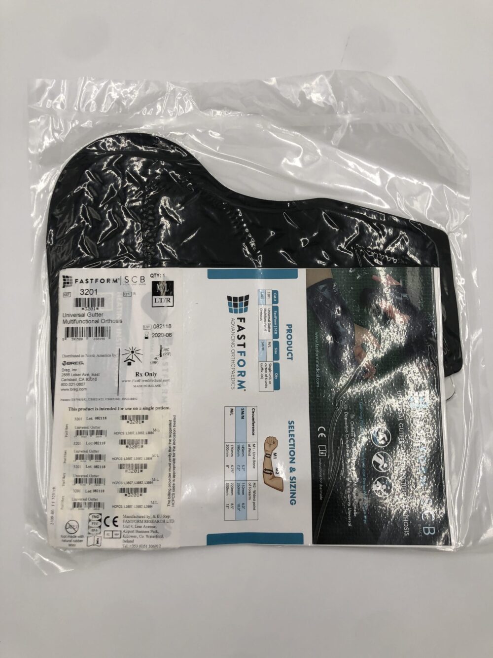 BREG 3201 FastForm SCB Universal Gutter Multifunctional Orthosis M/L ...