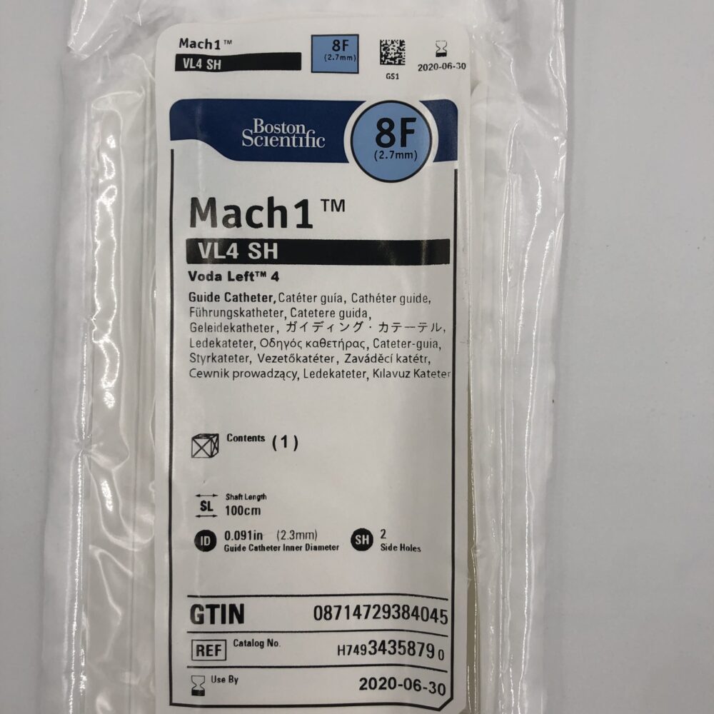 Boston Scientific 3435879 Mach1 VL4 SH Voda Left 4 Guide Catheter, 8F ...