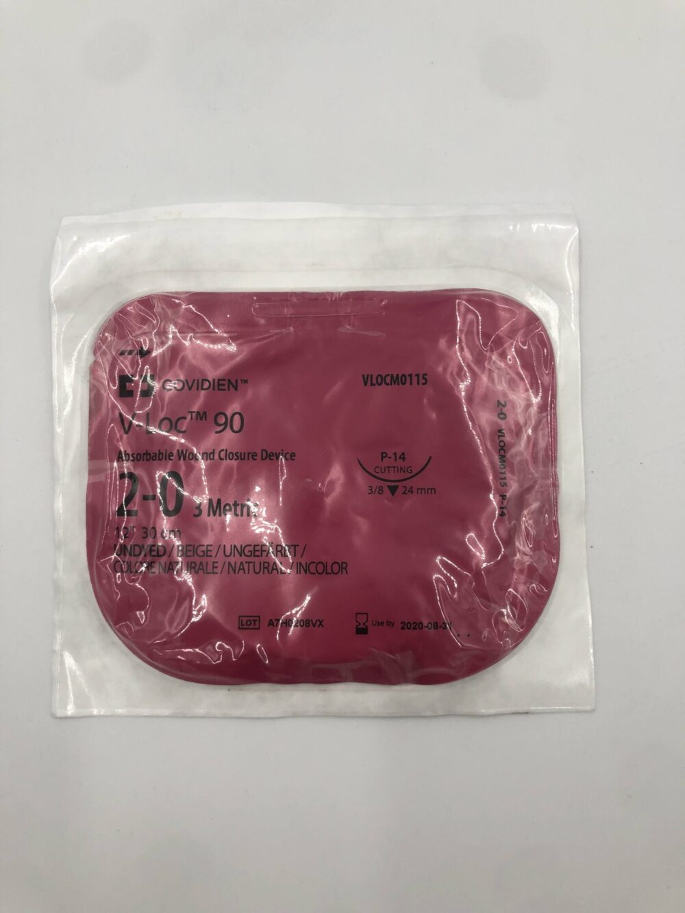 COVIDIEN VL0CM0115 V-Loc 90 Absorbable Wound Closure Device 2-0, Undyed ...