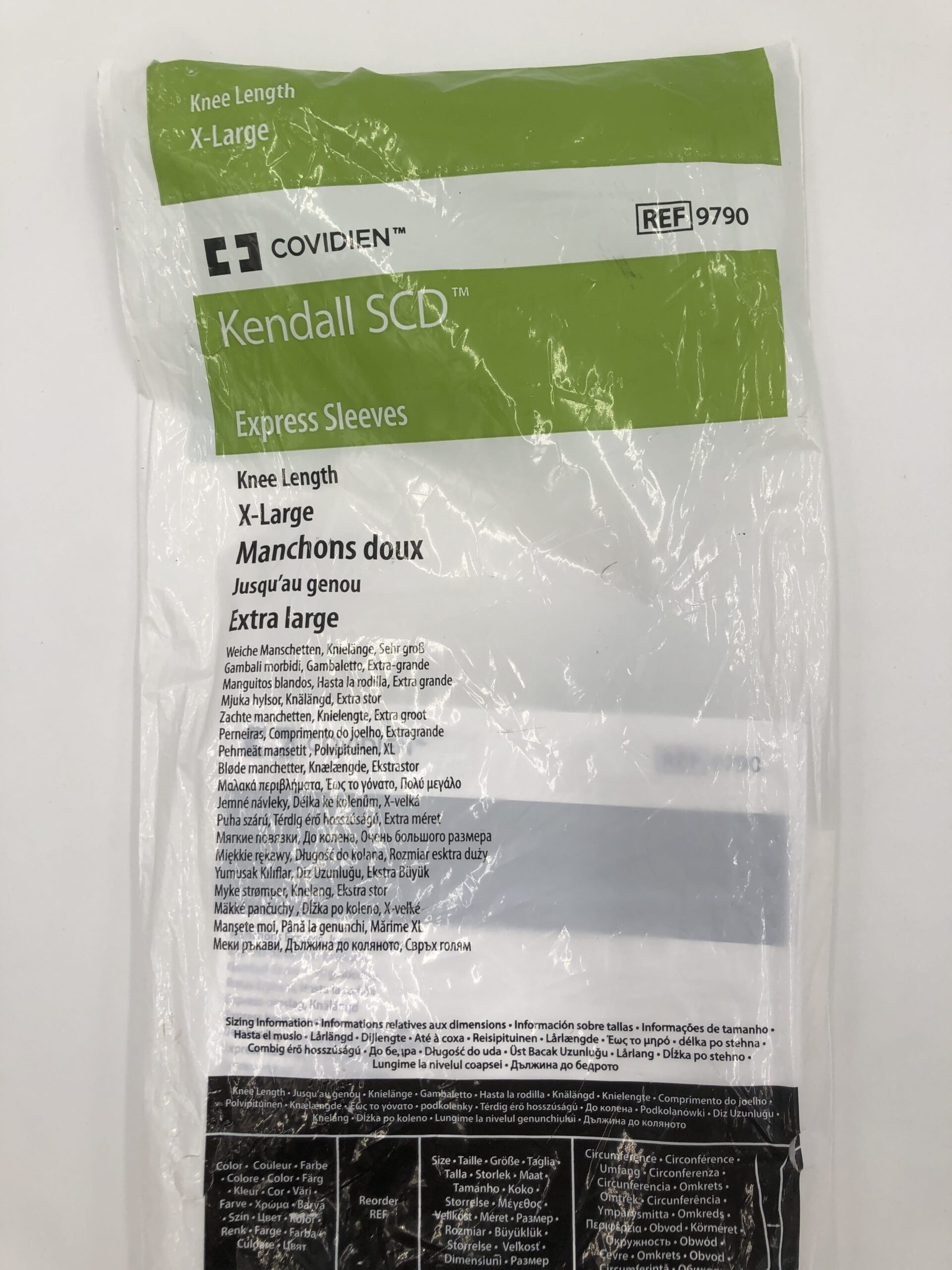 COVIDIEN 9790 Kendall SCD Express Sleeves, Knee Length, X-Lg – GB TECH USA