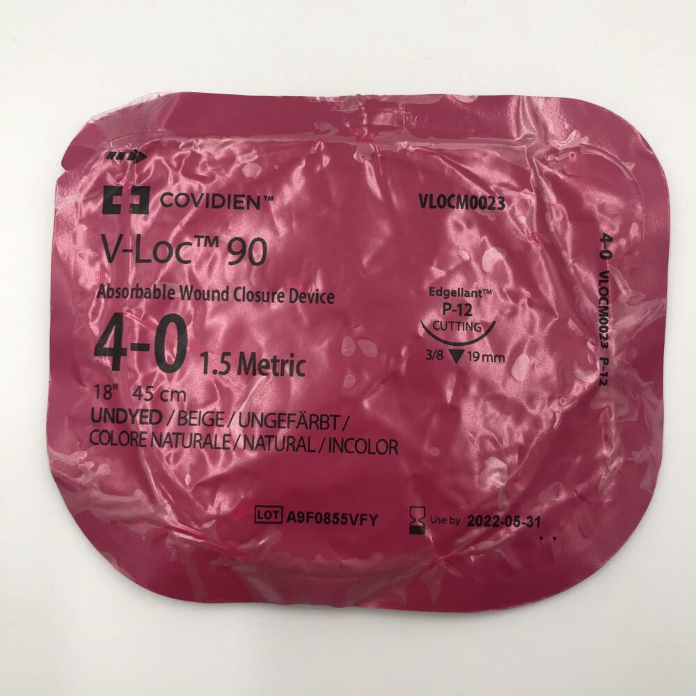 COVIDIEN VL0CM0023 V-Loc 90 Absorbable Wound Closure Device 4-0 Undyed ...
