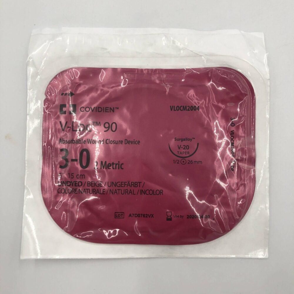 COVIDIEN VL0CM2004 V-Loc 90 Absorbable Wound Closure Device 3-0 Undyed ...