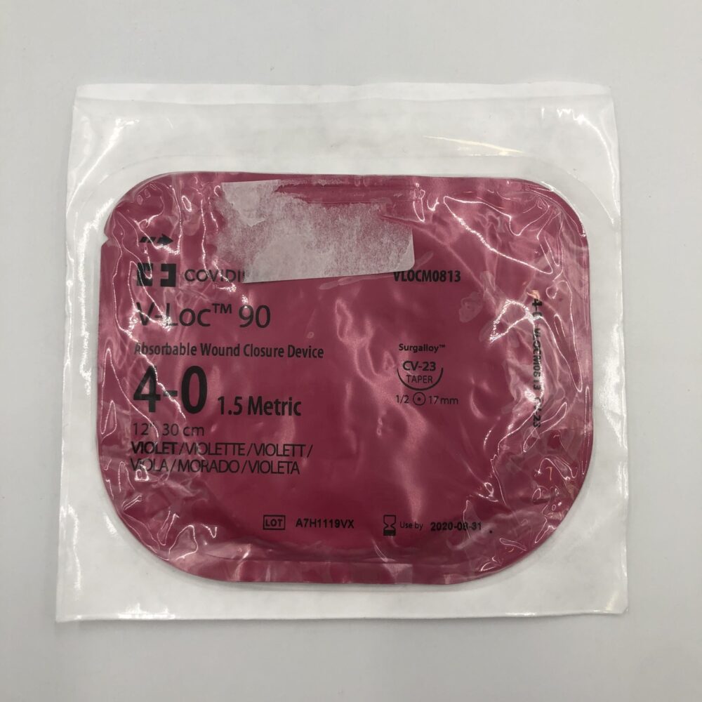 COVIDIEN VL0CM0813 V-Loc 90 Absorbable Wound Closure Device 4-0 Violet ...