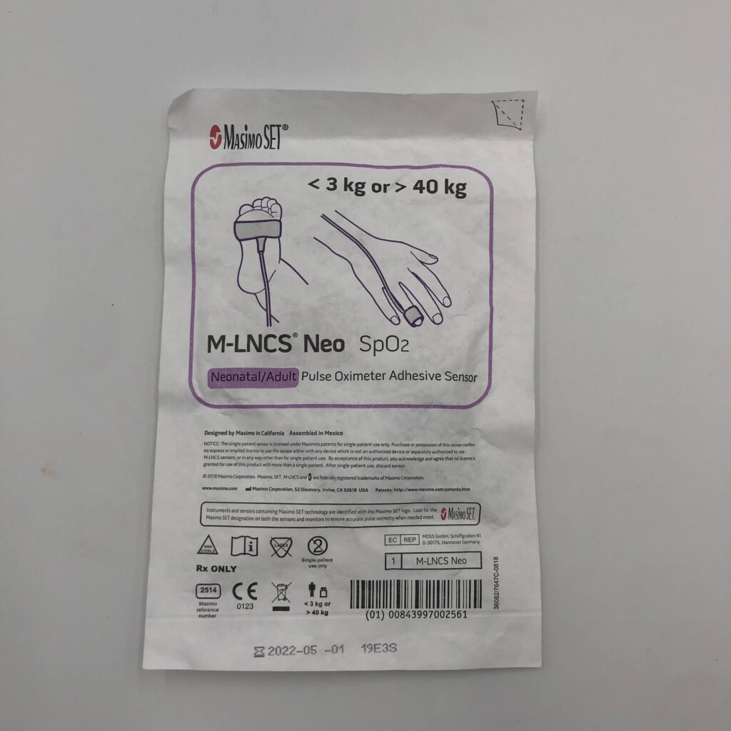 MASIMO 2514 M-LNCS Neo SpO2 Neonatal/Adult Pulse Oximeter Adhesive ...