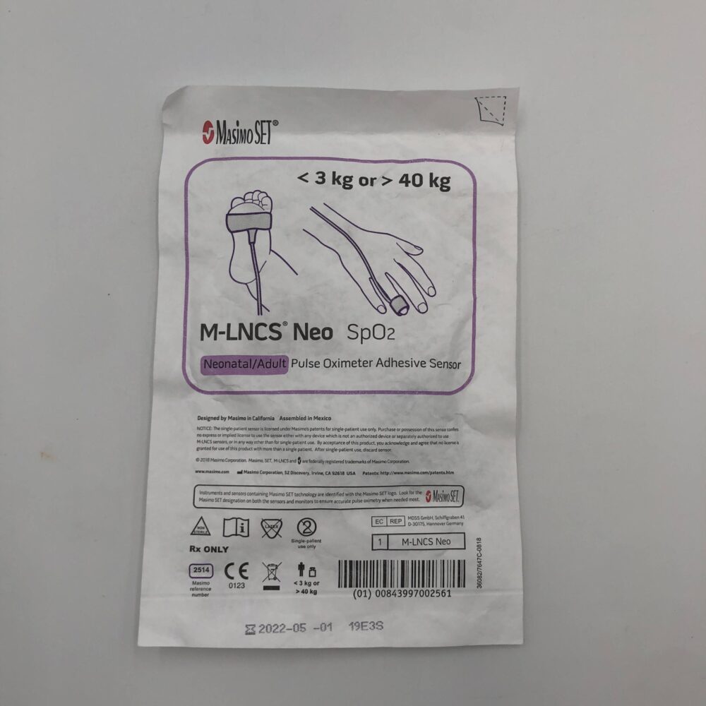 MASIMO 2514 M-LNCS Neo SpO2 Neonatal/Adult Pulse Oximeter Adhesive ...