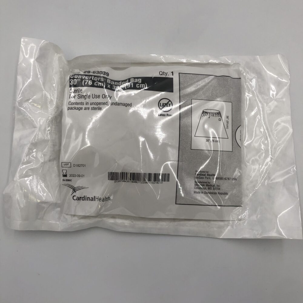 CARDINAL HEALTH 29-63039 Convertors Banded Bag 30in x 36in - GB TECH USA