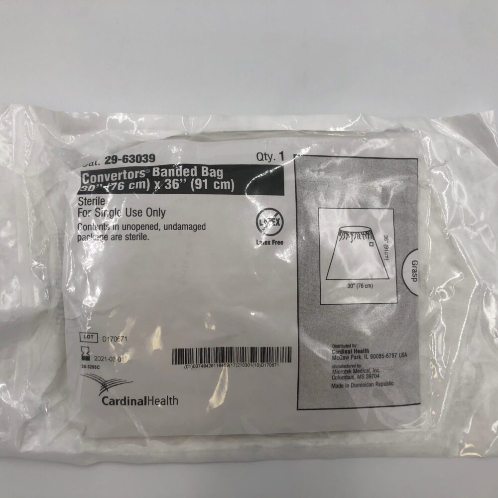 CARDINAL HEALTH 29-63039 Convertors Banded Bag 30in x 36in (X) - GB ...
