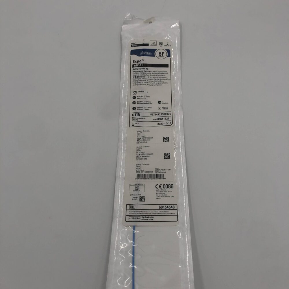 BOSTON SCIENTIFIC 08641121 6F Expo MPA2 Multipurpose A2 Angiographic ...