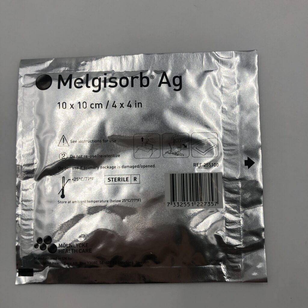 MOLNLYCKE 255100 Melgisorb Ag Antimicrobial Alginate Dressing 4x4in (10 ...