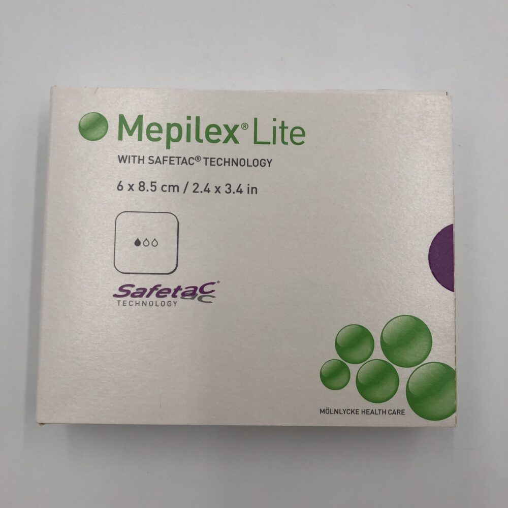 MOLNLYCKE 284090 Mepilex Lite Absorbent Soft Silicone Dressing 2.4x3 ...