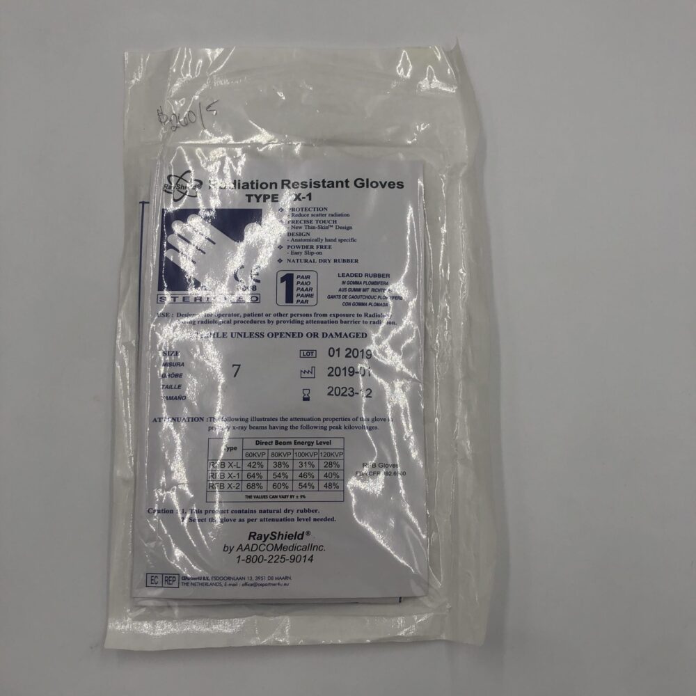 RAYSHIELD RFB X-1 Radiation Resistant Gloves, Type X-1, Size 7 – GB ...