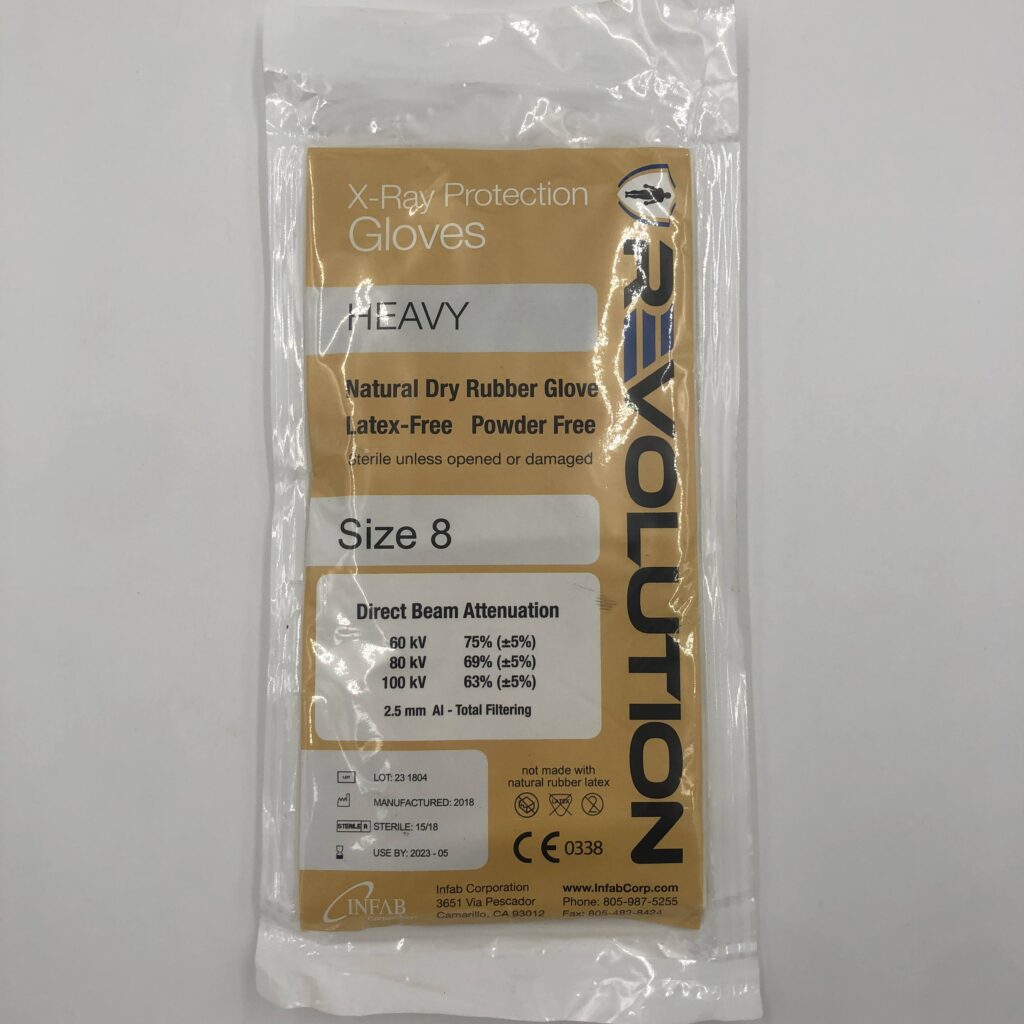 INFAB Revolution X-Ray Protection Gloves, Heavy, Size 8 - GB TECH USA