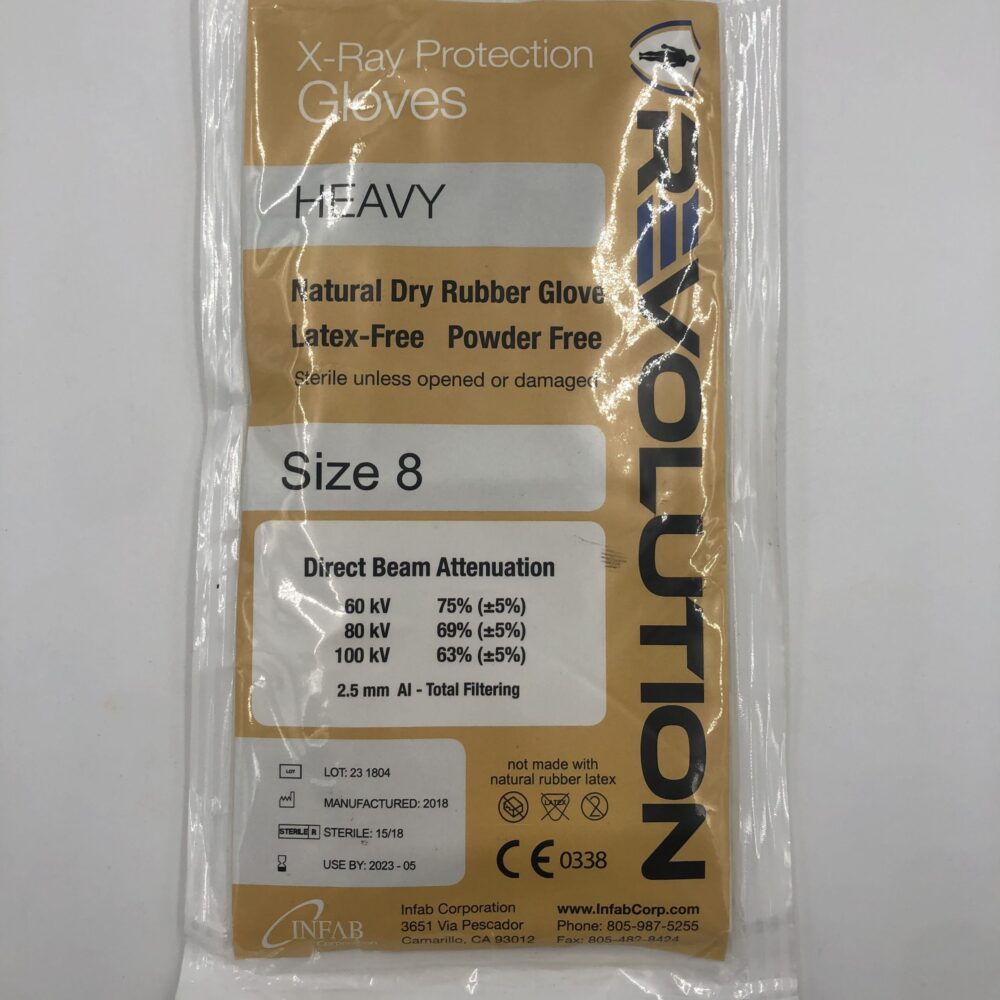 INFAB Revolution X-Ray Protection Gloves, Heavy, Size 8 - GB TECH USA