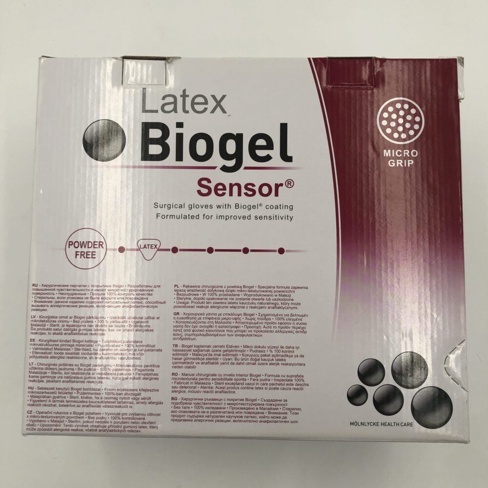 MOLNLYCKE 306575 Biogel Sensor Surgical Gloves, Size 7.5 (50 Pairs/Box ...