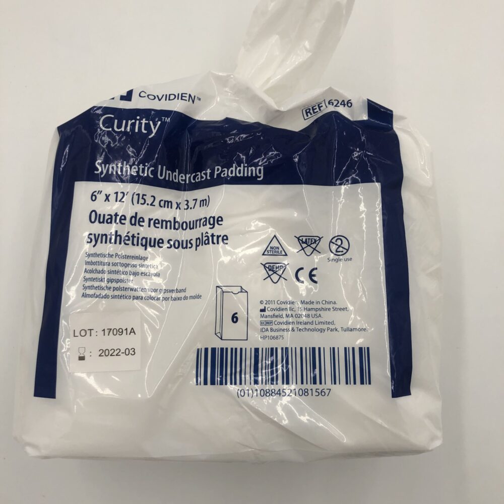 COVIDIEN 6246 Curity Synthetic Undercast Padding 6"x12' (PKG/6) - GB ...