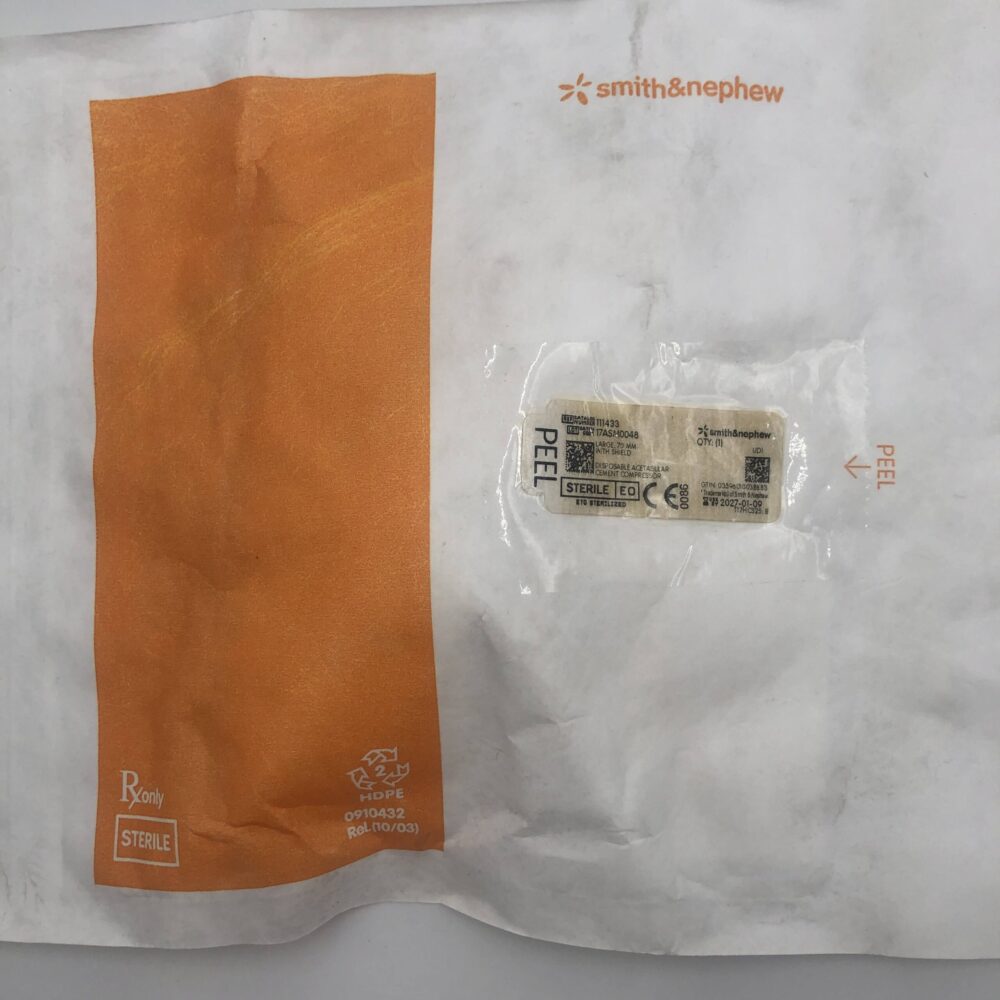 SMITH & NEPHEW 111433 Disp. Acetabular Cement Compressor Lg, 70mm w ...