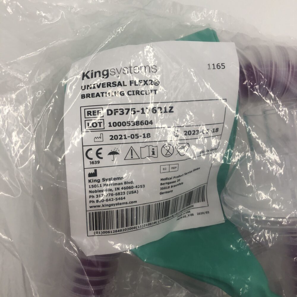 KING SYSTEMS DF375-17621Z Universal Flex2 Breathing Circuit - GB TECH USA