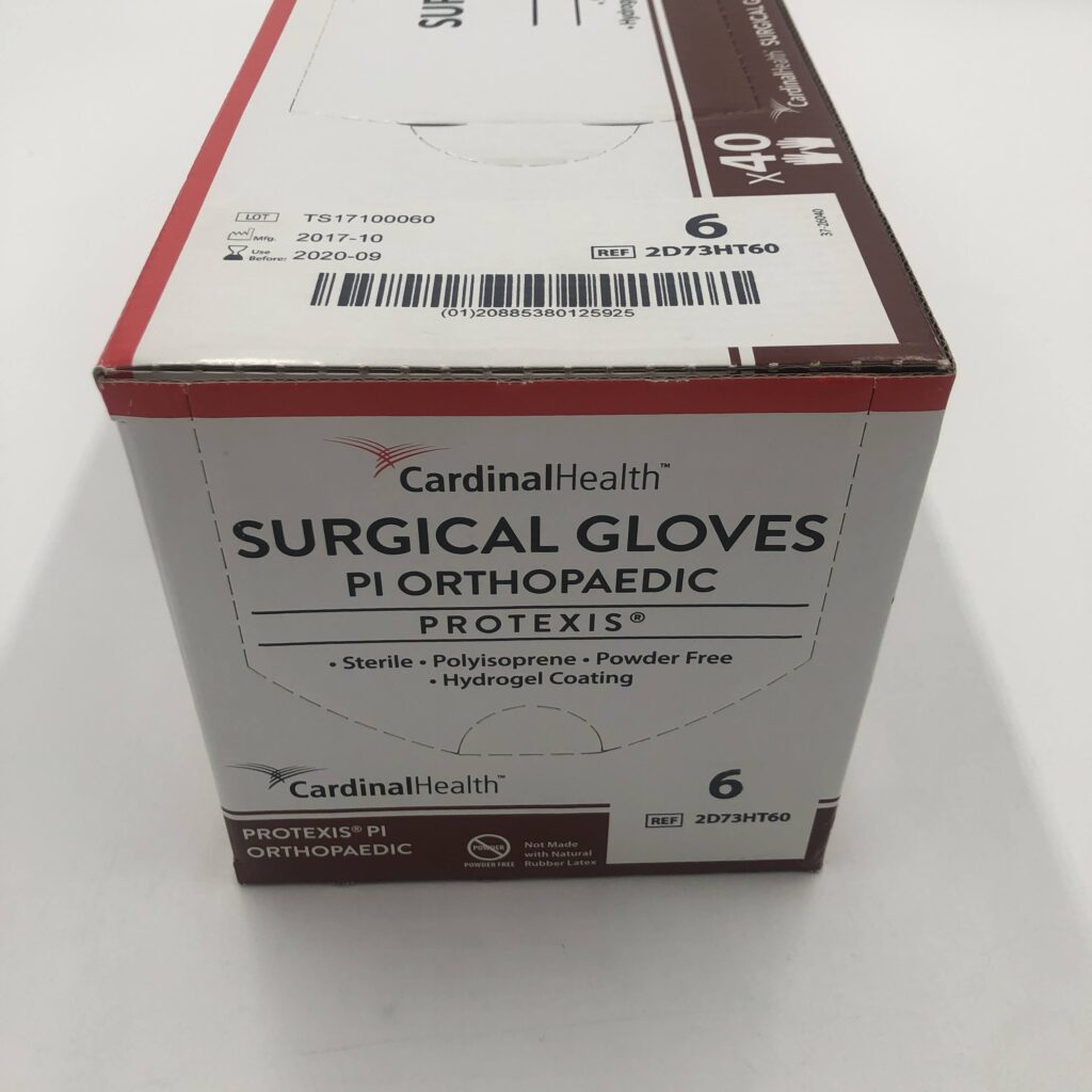 CARDINAL 2D73HT60 Protexis PI Orthopaedic Surgical Gloves (40Pairs/Bx ...
