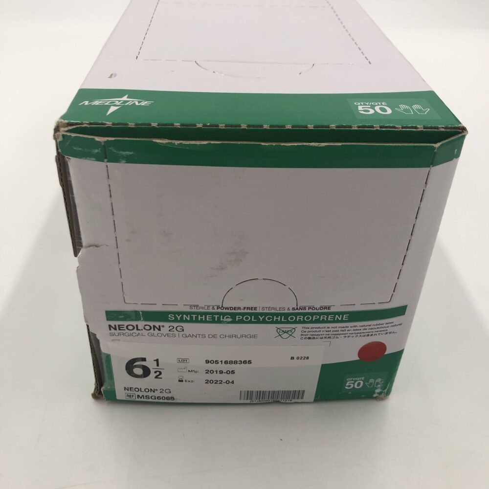MEDLINE MSG6065 Neolon 2G Surgical Gloves, Size 6.5 (50Pair/Bx) (X ...