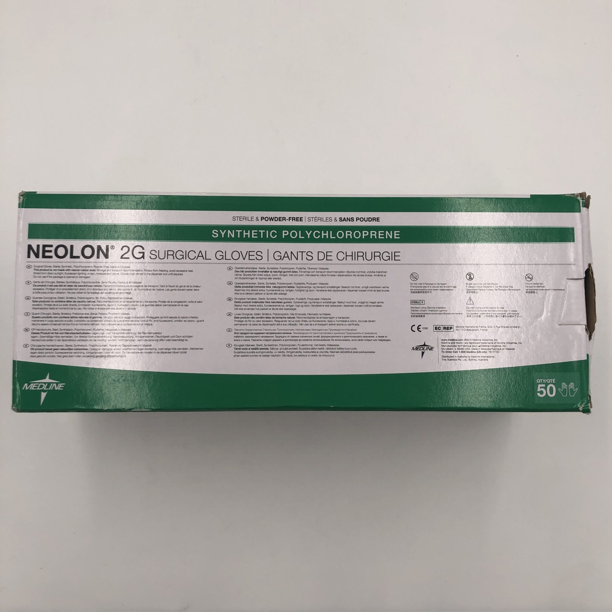 MEDLINE MSG6065 Neolon 2G Surgical Gloves, Size 6.5 (50Pair/Bx) (X ...