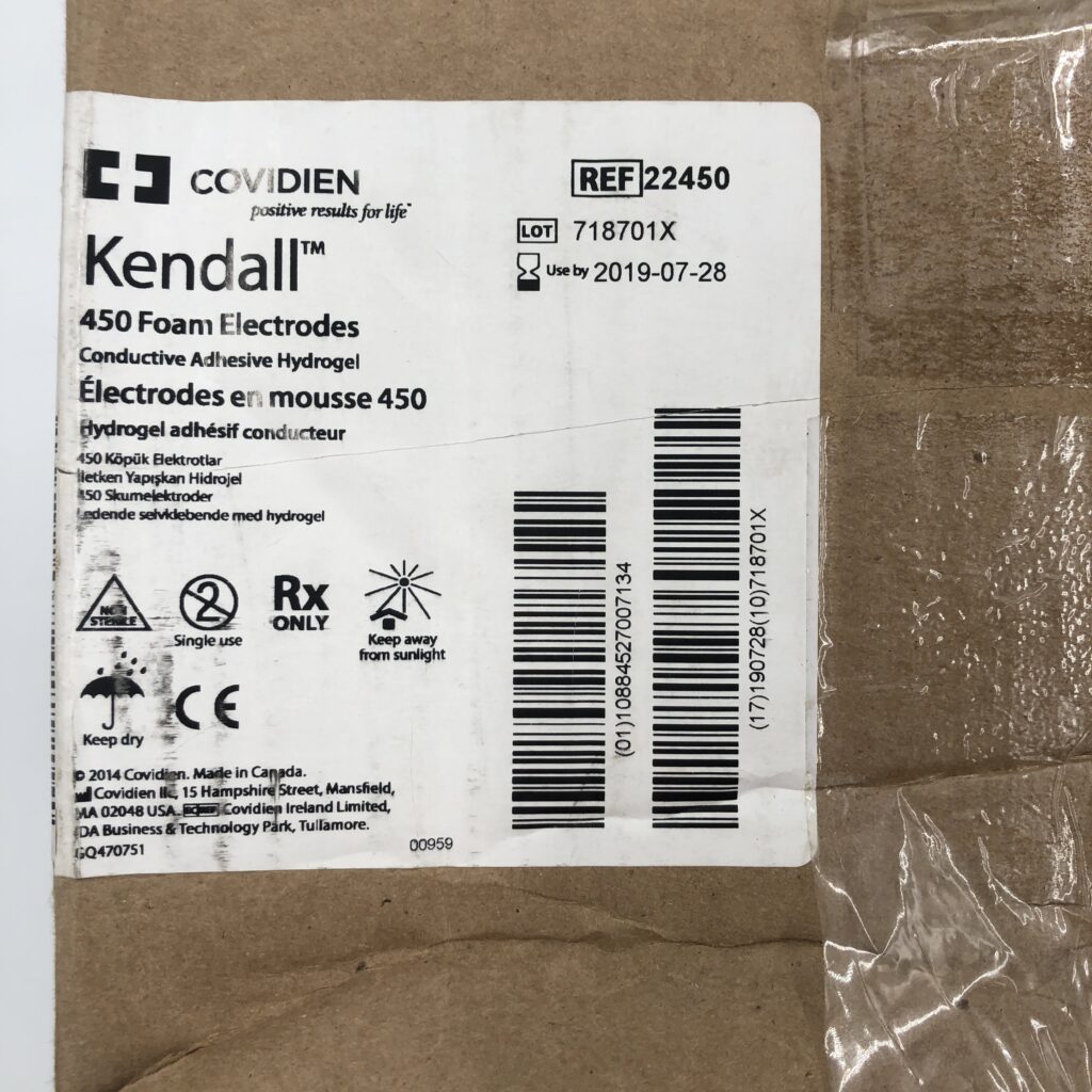 COVIDIEN 22450 Kendall 450 Foam Electrodes Conductive Adhesive Hydrogel ...