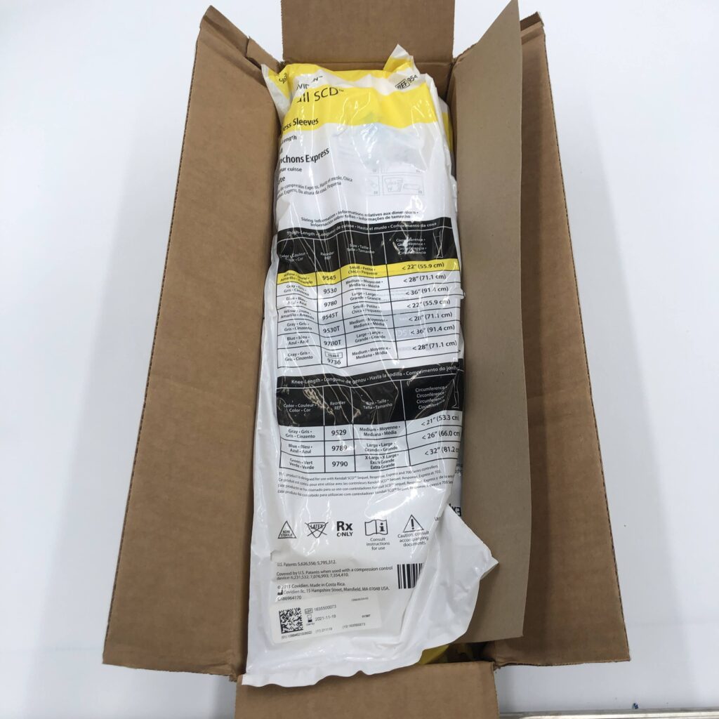 Covidien 9545 Kendall SCD Express Sleeves Thigh Length, Small (Box/5 ...