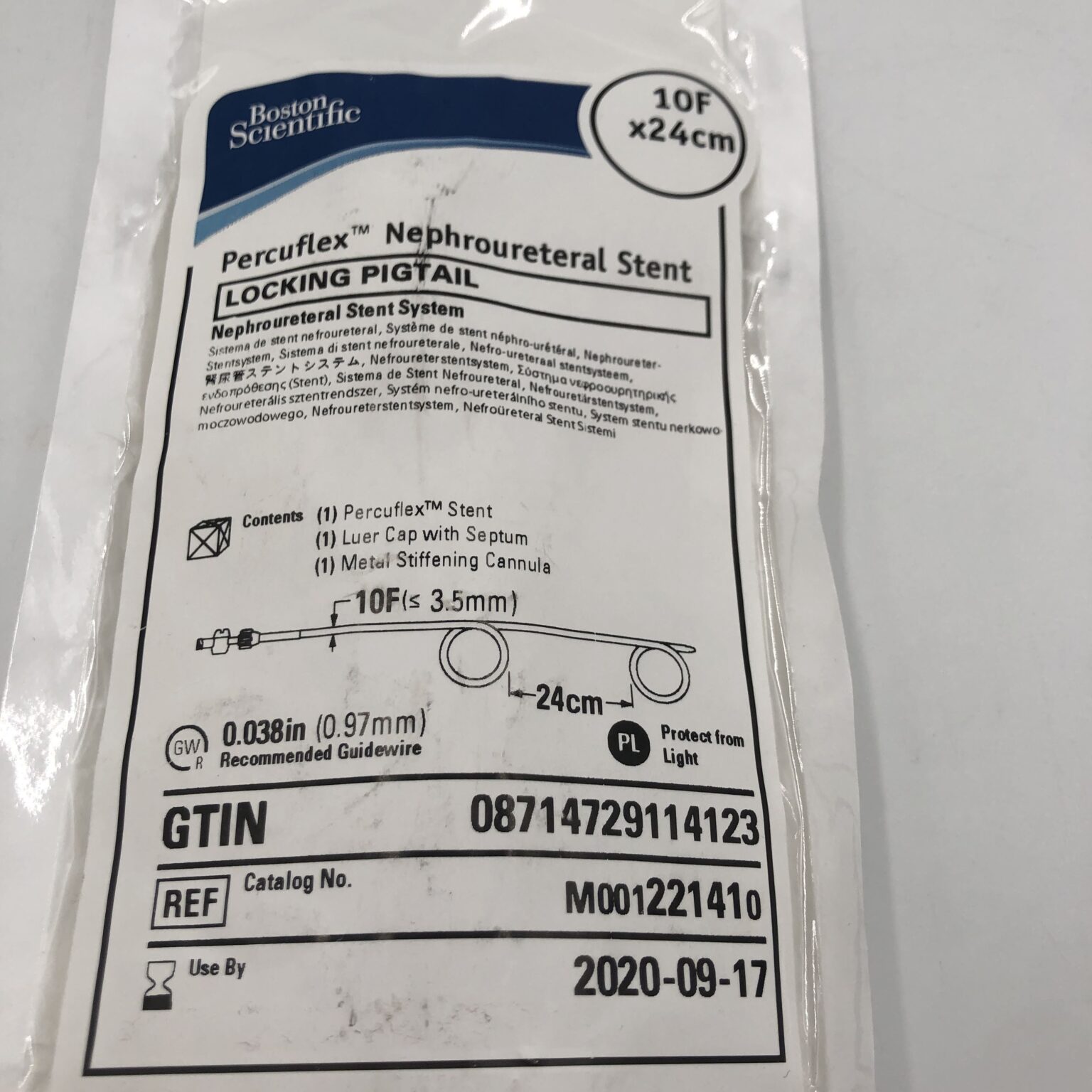 Boston Scientific 22141 Percuflex™ Nephroureteral Stent Locking Pigtail ...