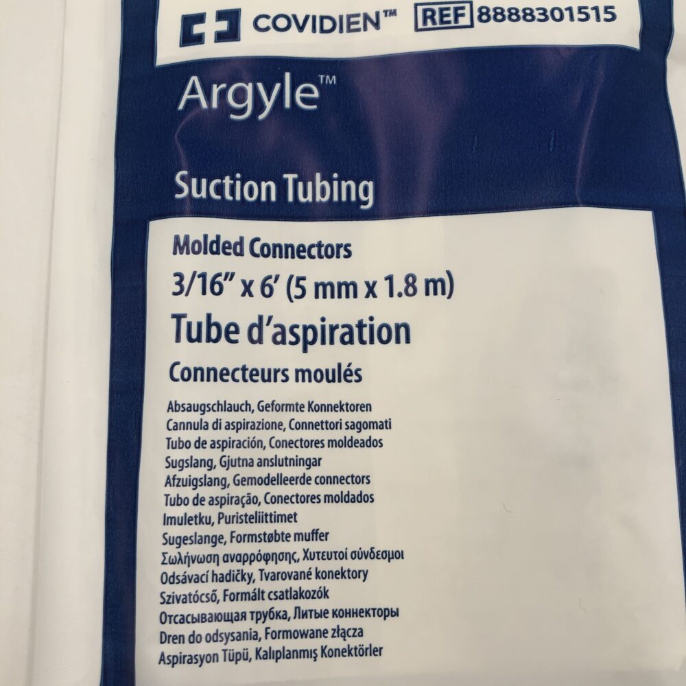 Covidien 8888301515 Argyle Suction Tubing Molded Connectors (3/16" x 6 ...