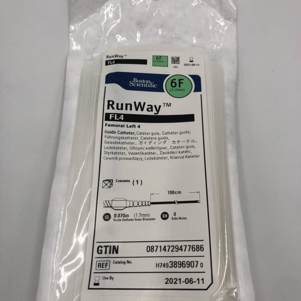 Boston Scientific 3896907 RunWay™ FL4 Femoral Left 4 Guide Catheter 6F ...