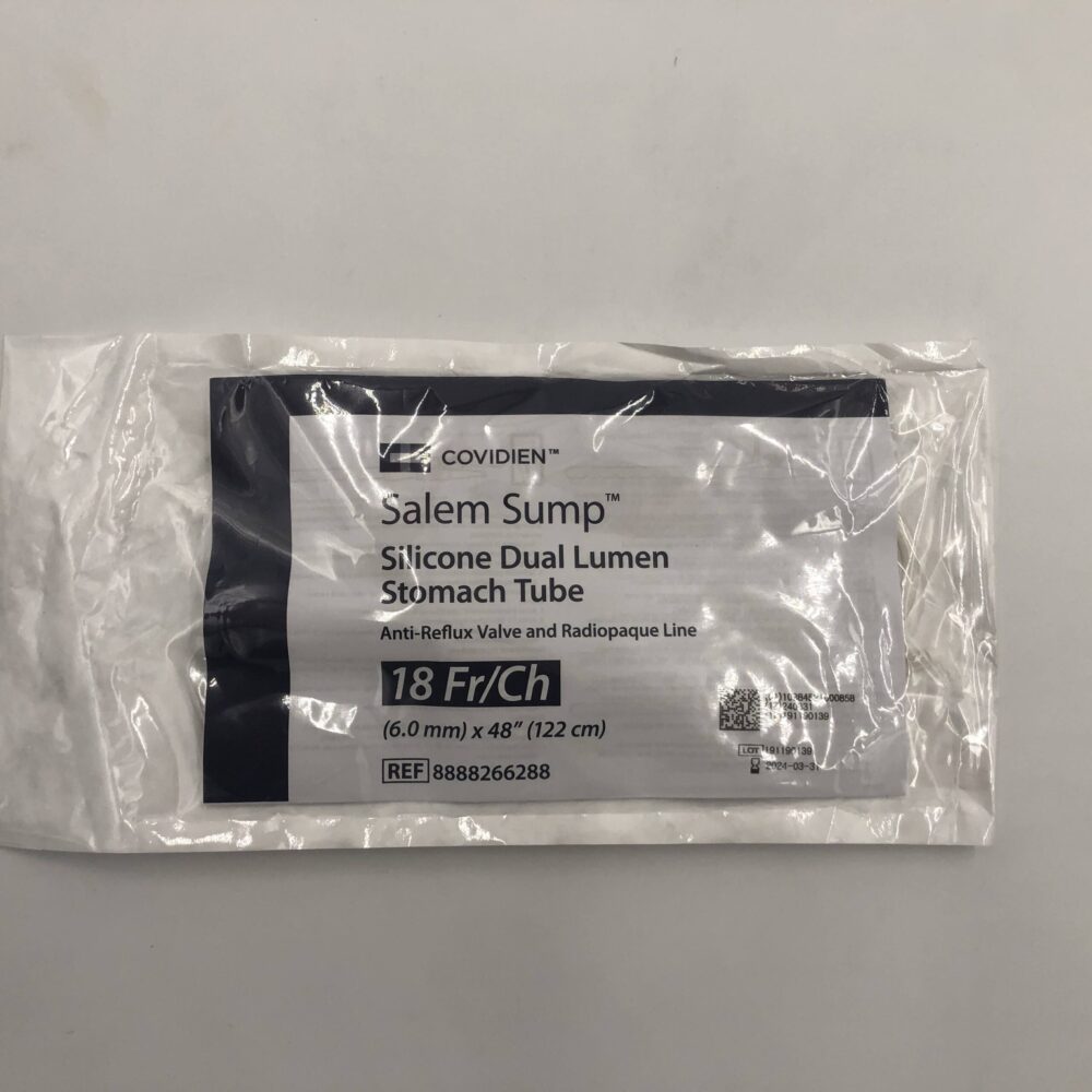 Covidien™ 8888266288 Salem Sump™ Silicone Dual Lumen Stomach Tube 18Fr ...