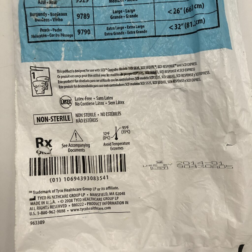Tyco 9530 Kendall SCD Express™ Sequential Compression Sleeves Thigh ...