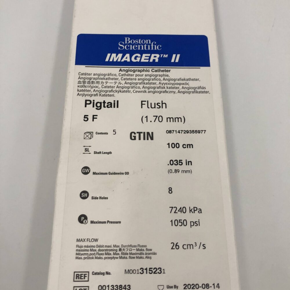 Boston Scientific 31523 Imager™ II PigTail Flush 5F (5/Box) (X) - GB ...
