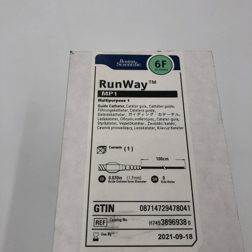 Boston Scientific 3896938 RunWay™ MP1 Multipurpose 1 Guide Catheter 6F ...