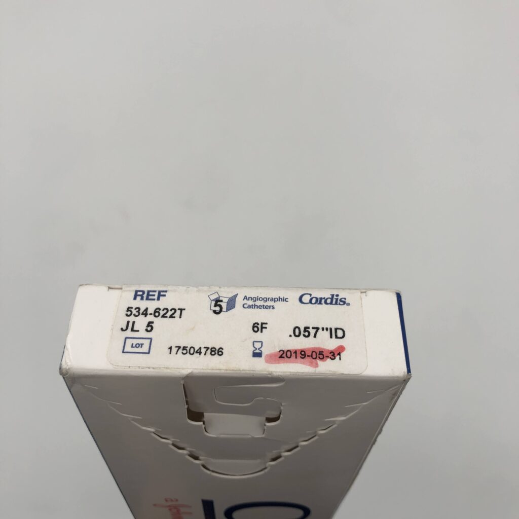 Cordis 534-622T JL5 INFINITI® Thrulumen® Angiographic Catheter 6F 100cm ...