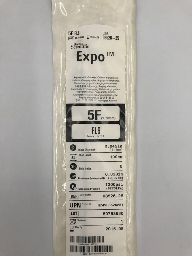 Boston Scientific 08526-25 Expo FL6 Femoral Left 6 Angiographic ...