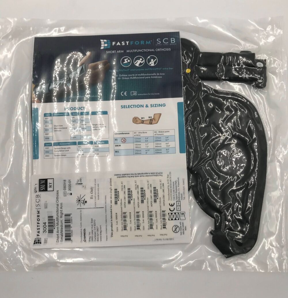 BREG 3004 FastForm SCB Short Arm Multifunctional Orthosis Small/Med ...
