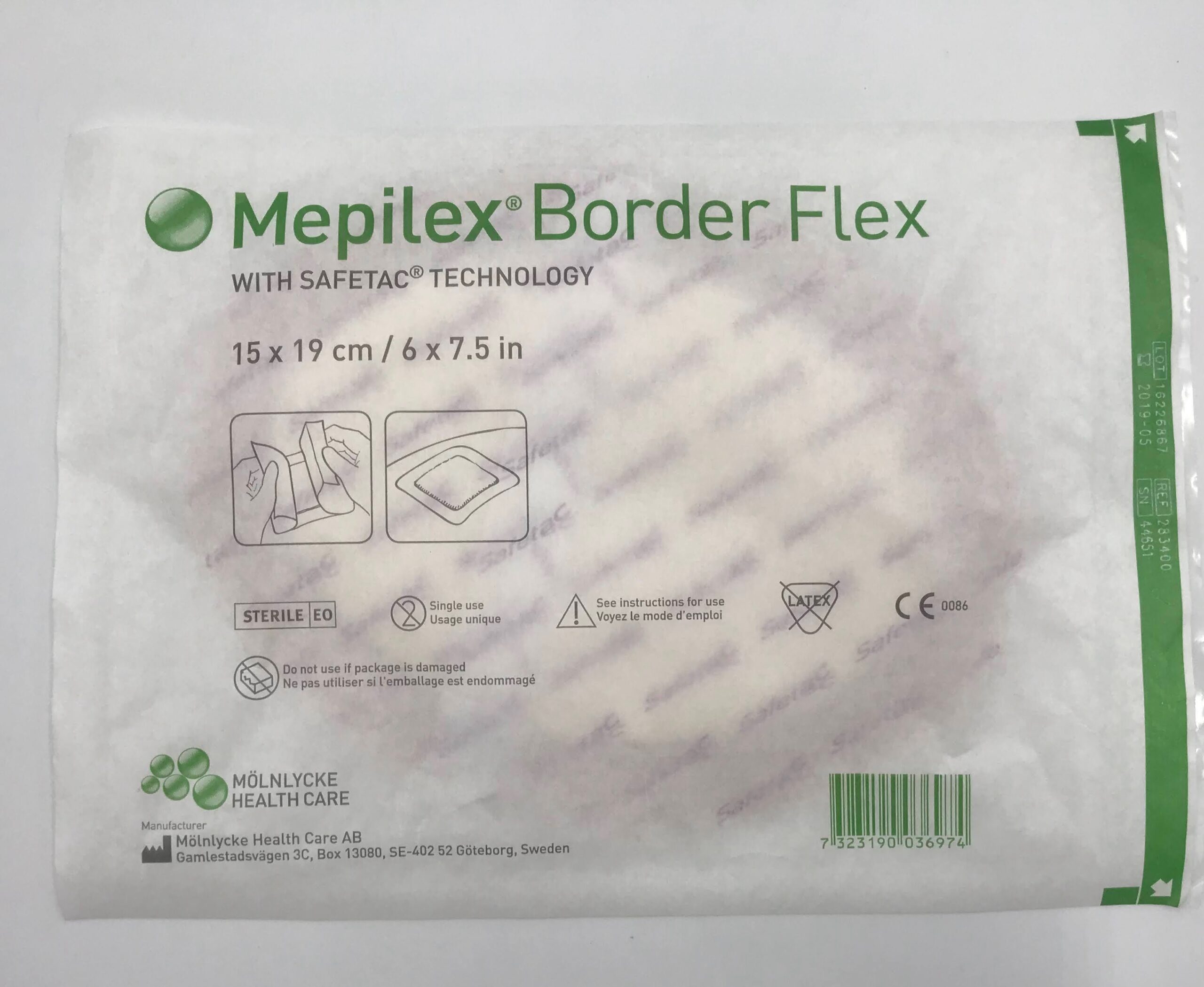 MOLNLYCKE Health Care 283400 Mepilex Border Flex Self-Adherent Soft ...