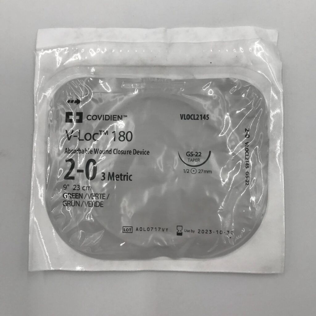 COVIDIEN VL0CL2145 V-Loc 180 Absorbable Wound Closure Device 2-0 Green ...