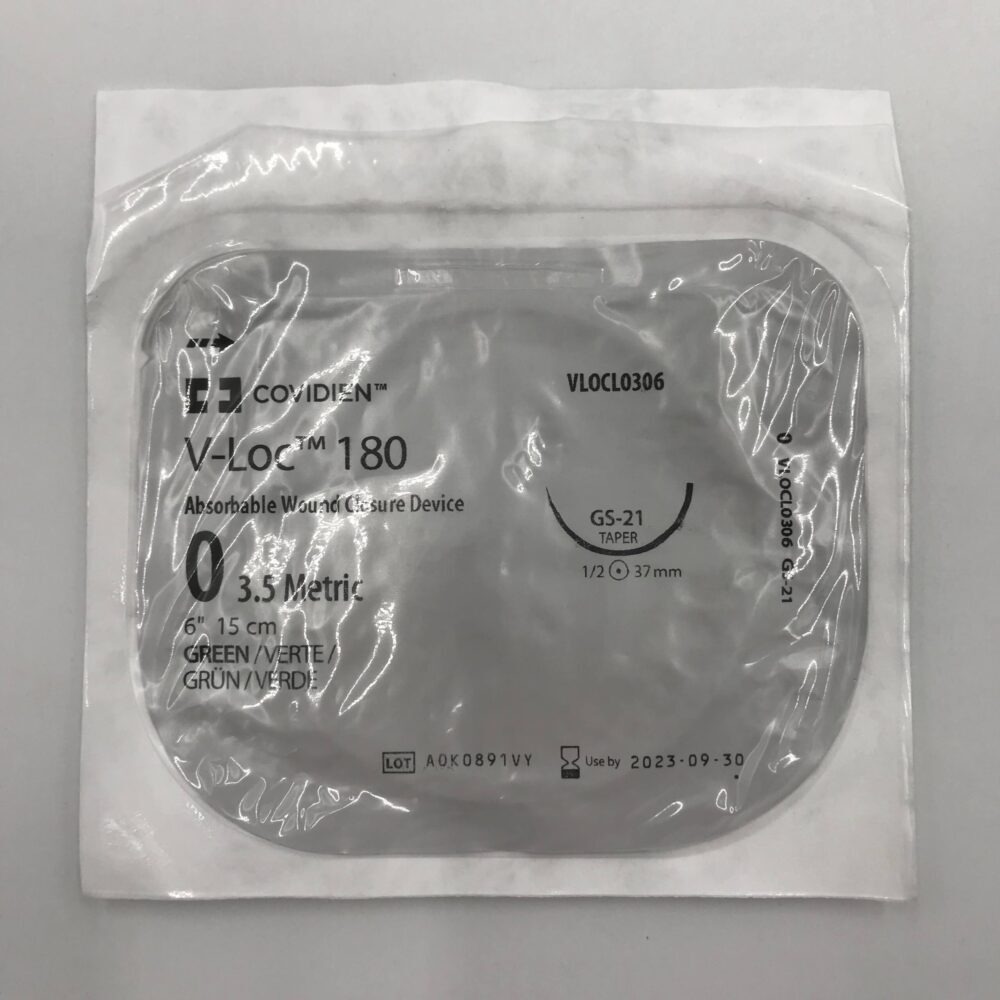 COVIDIEN VL0CL0306 V-Loc 180 Absorbable Wound Closure Device 0, Green ...
