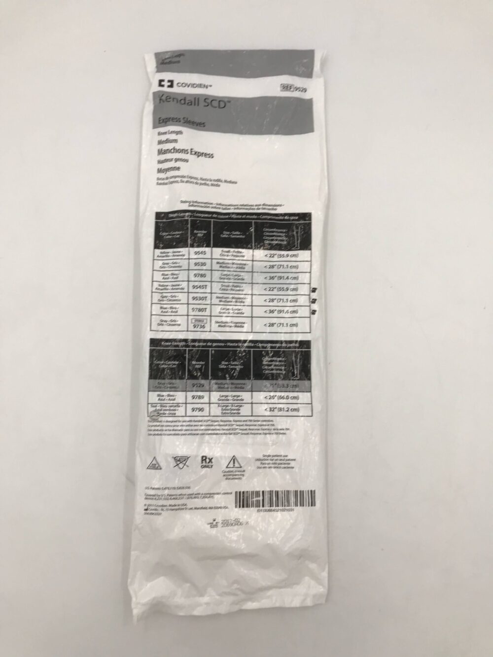COVIDIEN 9529 Kendall SCD Express Sleeves, Knee Length, Med. (X) - GB ...
