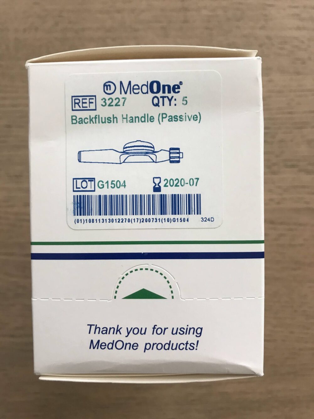 MedOne 3227 Backflush Handle (Passive) (5/Box) (x) - GB TECH USA