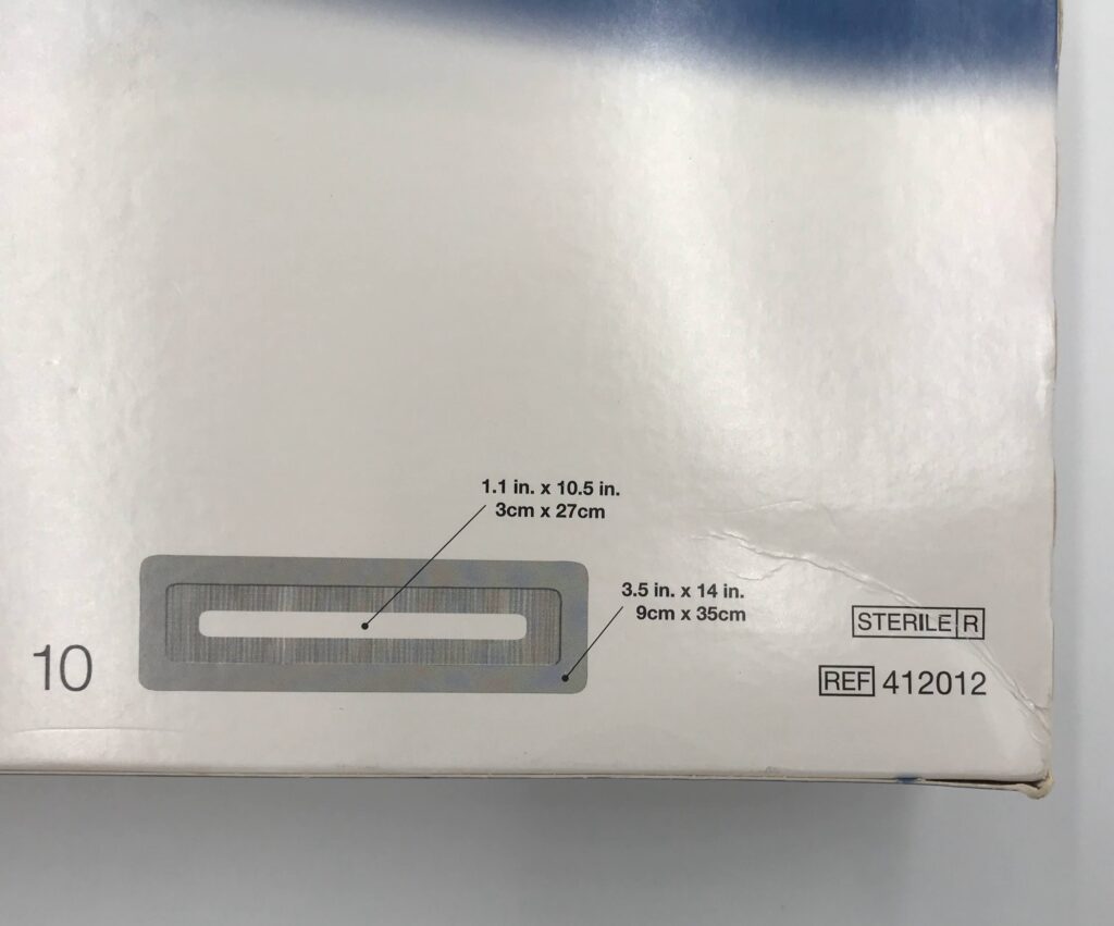 Convatec 412012 Aquacel Hydrofiber Surgical Cover Dressing w/Silver, 3 ...