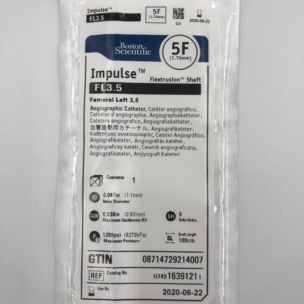 Boston Scientific 1639121 Impulse Femoral Left 3.5, Angiographic ...