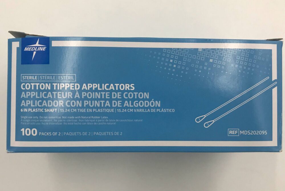 Medline MDS202095 Cotton Tipped Applicators Packs of 2 (100packs/Box ...