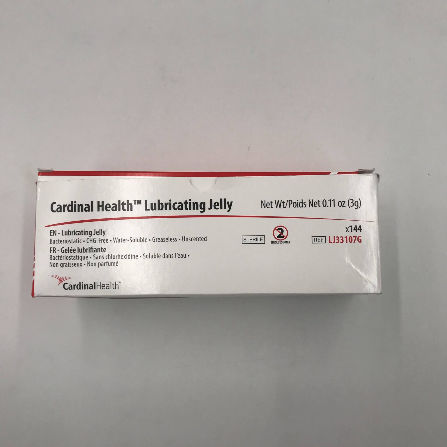 Cardinal Health LJ33107G Lubricating Jelly Net. Wt 0.11 oz.(144/Box ...