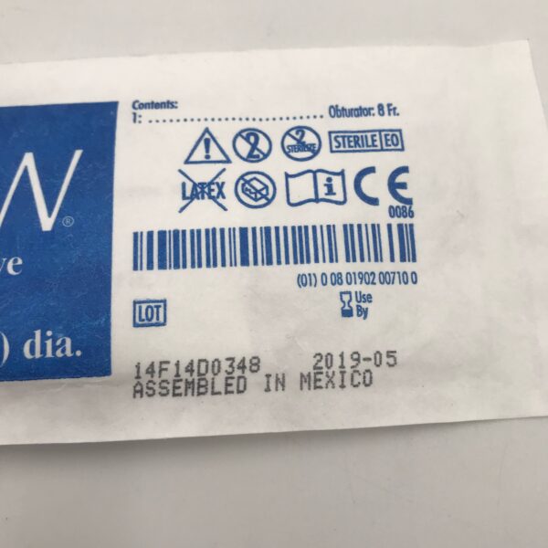 Arrow AO-09000 Hemostasis Valve Obturator 8Fr. .105"(2.67mm) dia. (X ...