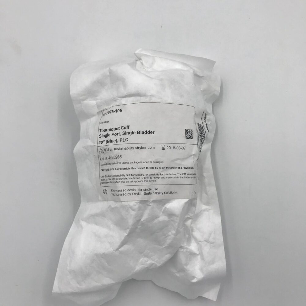 Zimmer 60-7075-105 Tourniquet Cuff Single Port, Single Bladder 30 ...