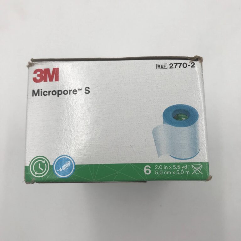 3M 2770-2 Micropore S Surgical Tape 2.0in x 5.5yd (5,cm x 5,0m) (Box/6 ...