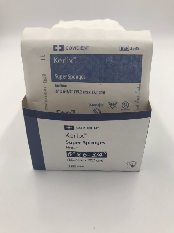 COVIDIEN 2585 Kerlix Super Sponges Med. 6in x 6-3/4in (40/Box) - GB ...