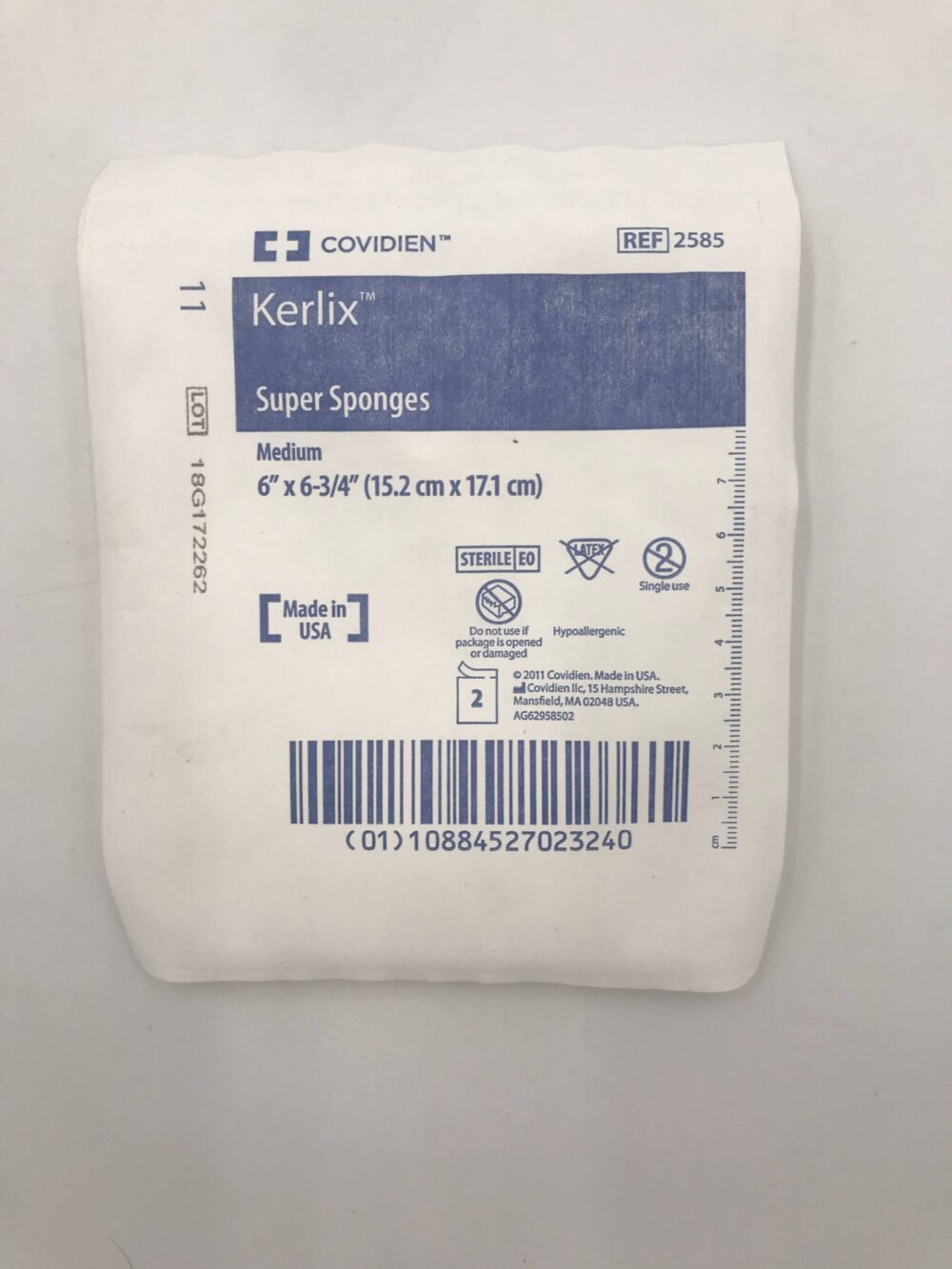 COVIDIEN 2585 Kerlix Super Sponges Med. 6in x 6-3/4in (40/Box) - GB ...